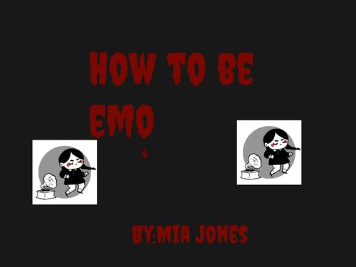 Book Creator | how to be emo
