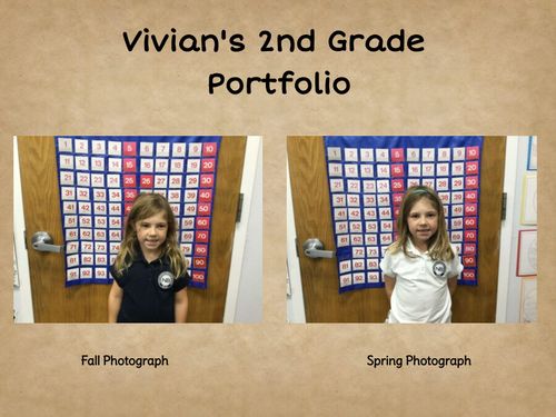 Book Creator | Vivian's 2nd Grade Portfolio Template