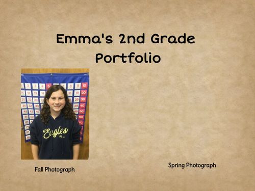 Book Creator | Emma's 2nd Grade Portfolio Template