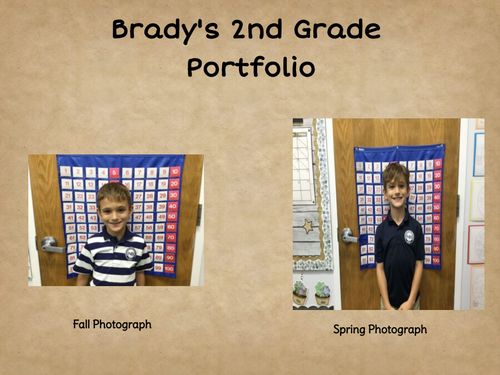 Book Creator | Brady's 2nd Grade Portfolio Template