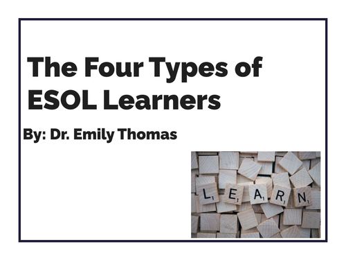 Book Creator | Four Types of ESOL Learners