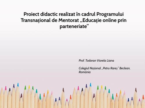 Book Creator | Proiect didactic