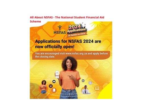 Book Creator | All About NSFAS - The National Student Financial Aid Scheme