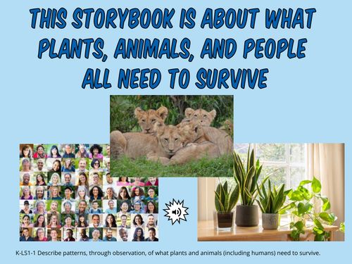 Book Creator | What living things need to survive