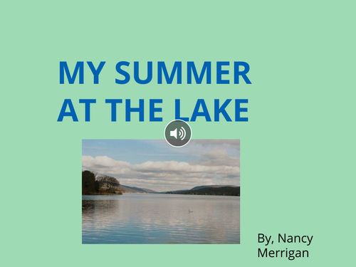 Book Creator | My Summer at the Lake