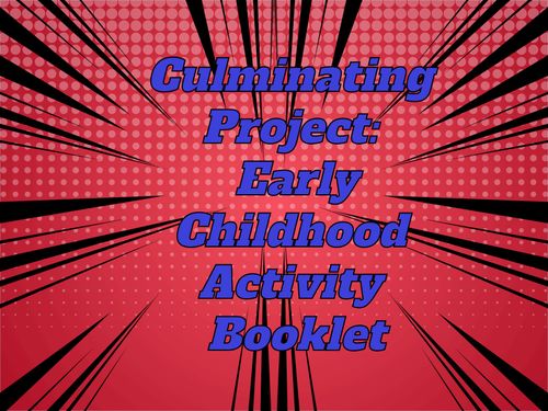 Book Creator Early Childhood Activity Booklet
