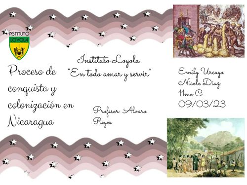 Book Creator | Proceso de conquista y colonización de Nicaragua