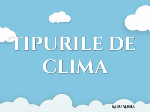 Book Creator | Tipurile de clima