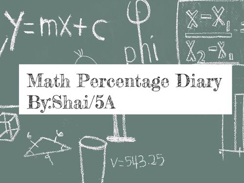 Book Creator | Math Percentage Diary