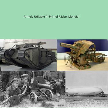 Book Creator | Armele Utilicate in Primul Razboi Mondial