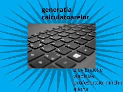 Book Creator | Generatia calculatoarelor