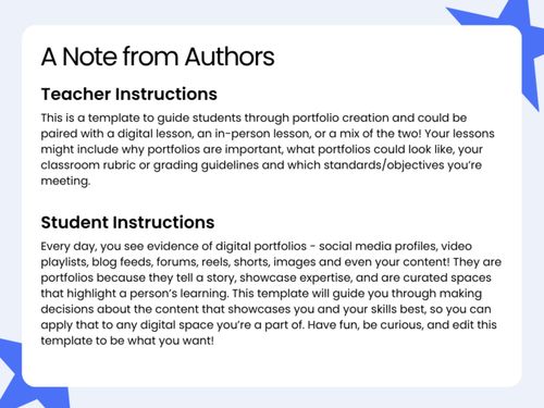 Book Creator | Student Portfolio Example