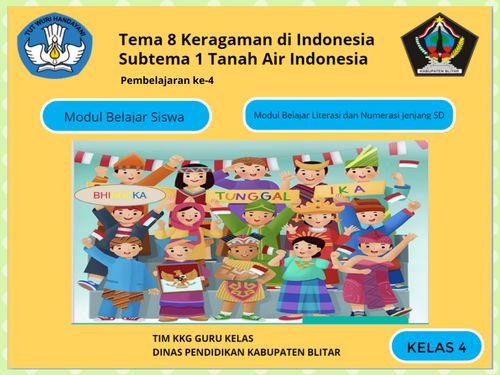 Book Creator | Kelas 4 Tema 8 Keragaman di Indonesia Subtema 1 Tanah Air Indonesia