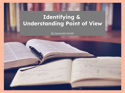 Book Creator | Identifying & Understanding Point of View