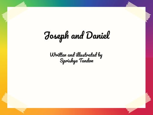 Book Creator | Joseph and Daniel