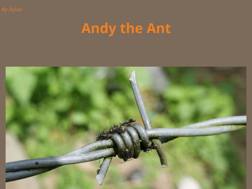 Book Creator | Andy the Ant