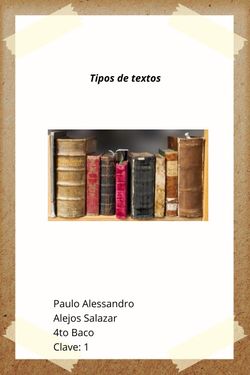 Book Creator | tipos de textos