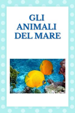 Book Creator | GLI ANIMALI DEL MARE