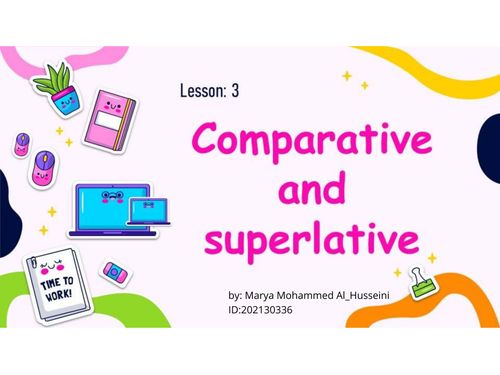 Book Creator | comparative and superlative