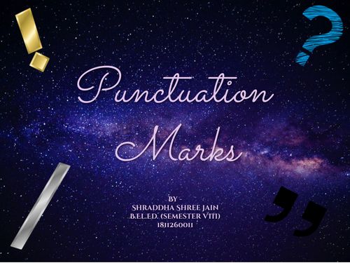 Book Creator | Punctuation Marks