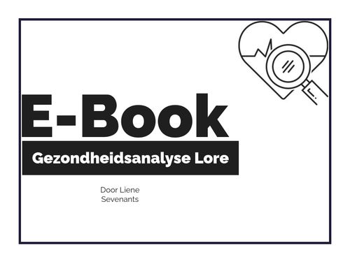Book Creator | E-book Gezondsheidsanalyse
