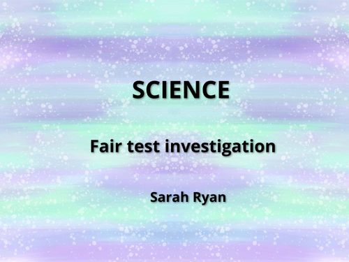 Book Creator | Fair Test Investigation