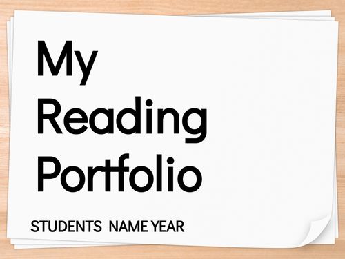 Book Creator | My Reading Portfolio