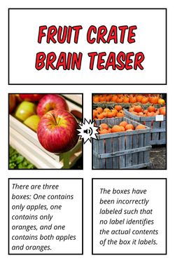 Book Creator | Fruit Crate Brain Teaser