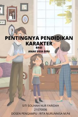 Book Creator | Pentingnya Pendidikan Karakter Bagi Anak Usia Dini