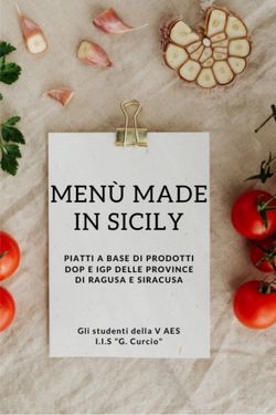 Book Creator | Menù made in Sicily