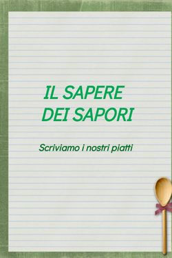 Book Creator | Il sapere dei sapori