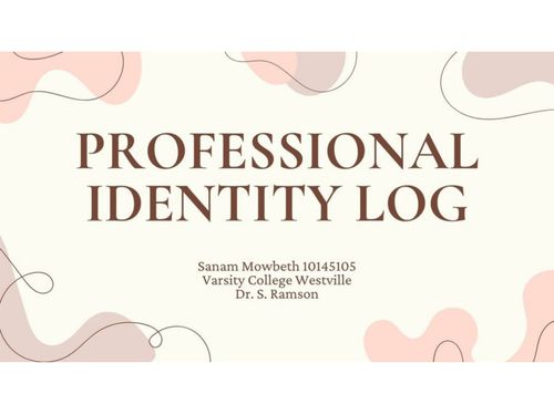 Book Creator | Professional Identity log