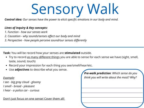 Book Creator | (copy) Sensory Walk