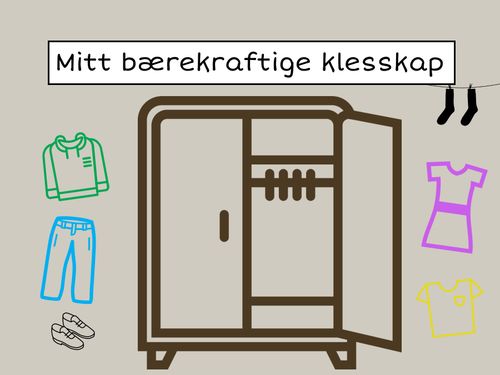 Book Creator | Mitt bærekraftige klesskap