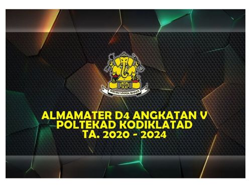 Book Creator | Almamater D4 Angkatan V Poltekad Kodiklatad TA. 2020 - 2024