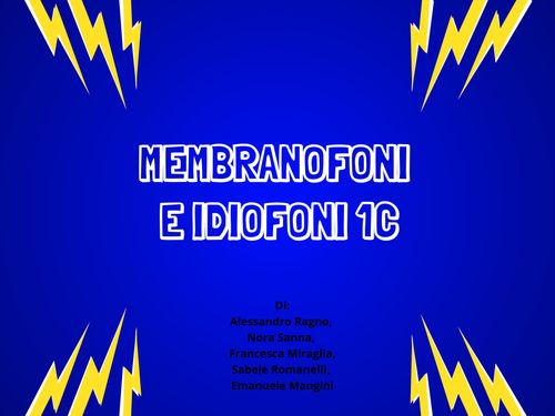 Book Creator | MEMBRANOFONI E IDIOFONI 1C