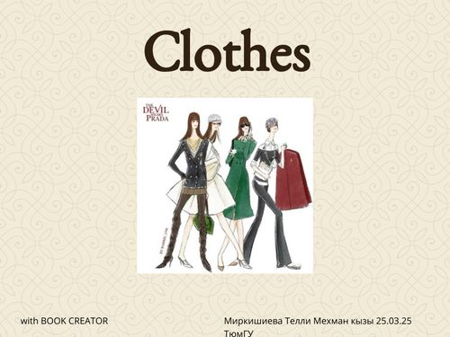 Book Creator | Clothes