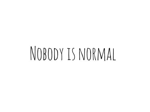 Book Creator | Nobody is normal template