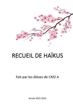 Book Creator | Recueil de haïkus