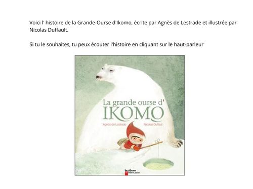 Book Creator | La grande ourse d'Ikomo