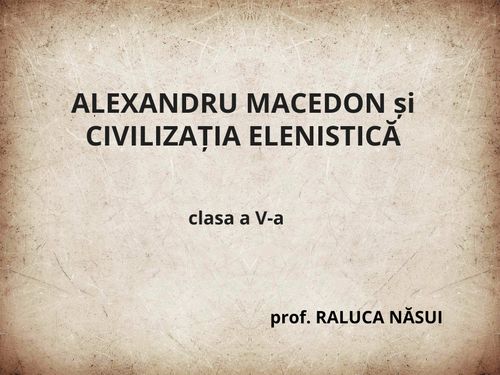 Book Creator | Alexandru Macedon și civilizația elenistică