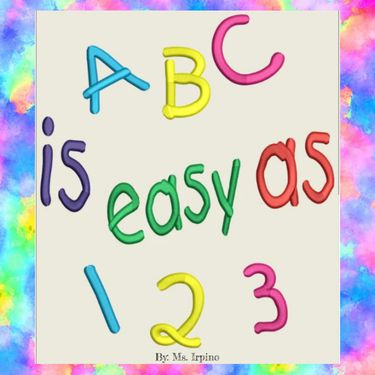 Book Creator | ABC Is Easy As 123