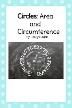 Book Creator | Circles: Area and Circumference