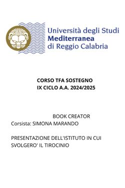 Book Creator | Tirocinio TFA