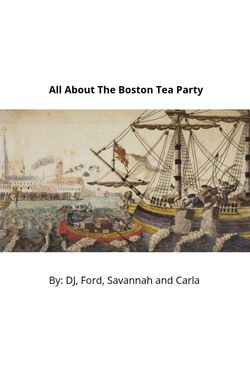 Book Creator | The Boston Tea Party
