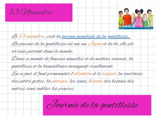 Book Creator | Journée de la gentilesse🌷