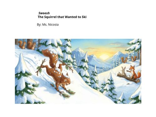 Book Creator | Swoosh the Skiing Squirrel