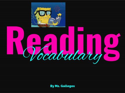 Book Creator | Reading Vocabulary