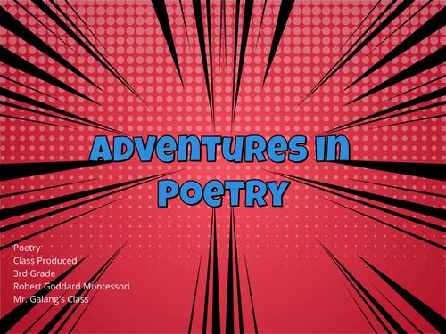 Book Creator | Adventures in Poetry