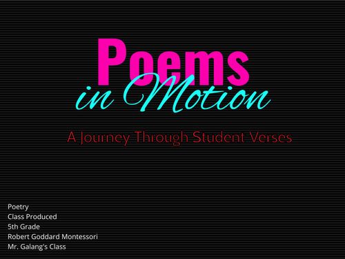 Book Creator | Poems in Motion